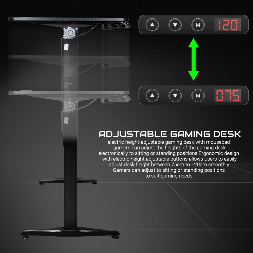 โต๊ะเกมมิ่งไฟฟ้า รุ่น type gd7