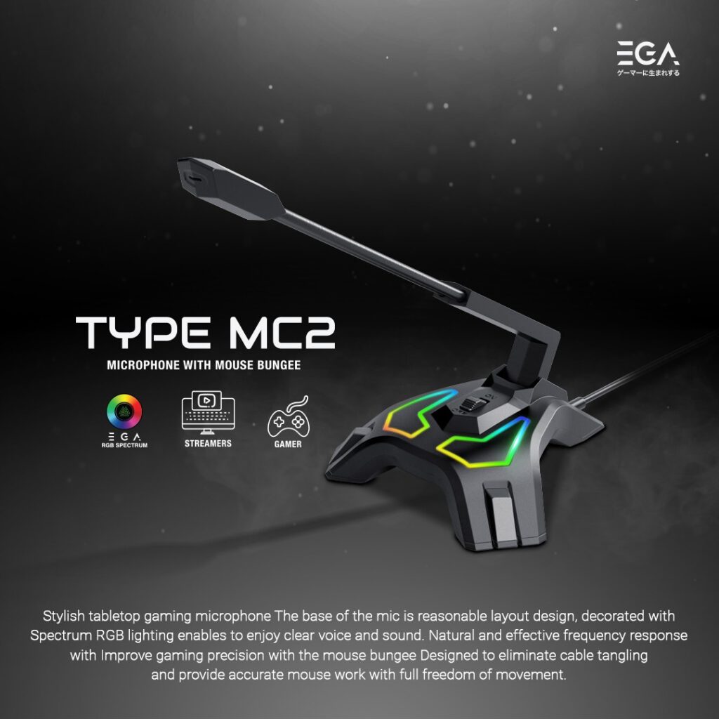 ไมโครโฟนเกมมิ่ง รุ่น Type MC2 - EGA ZONE