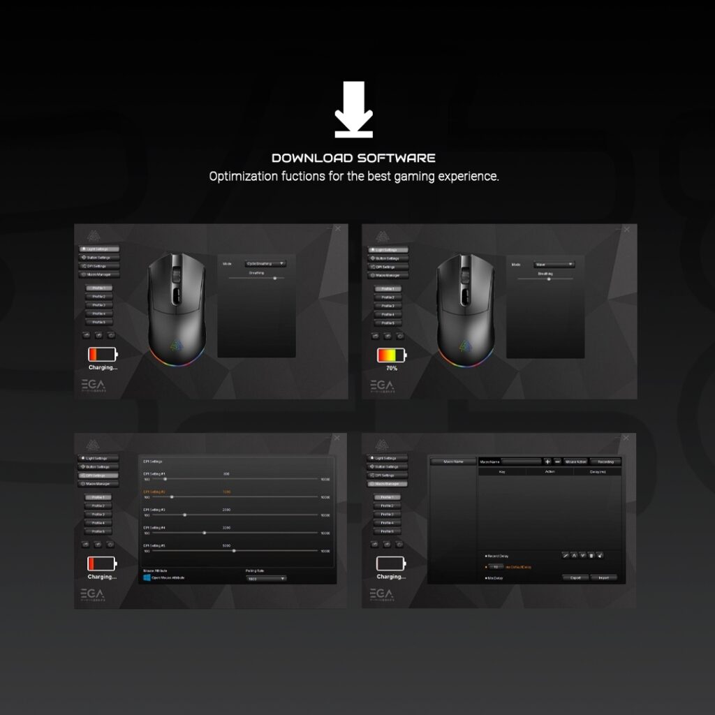 เมาส์เกมมิ่ง รุ่น Type M8 - EGA ZONE