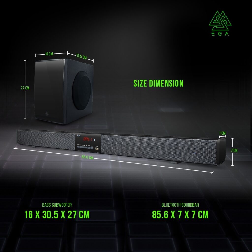 ลำโพงเกมมิ่ง รุ่น Type S6 - EGA ZONE