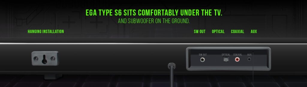 ลำโพงเกมมิ่ง รุ่น Type S6 - EGA ZONE