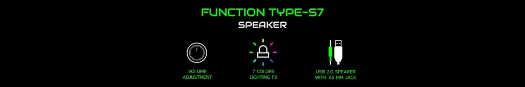 ลำโพงเกมมิ่ง รุ่น Type S7 – EGA ZONE