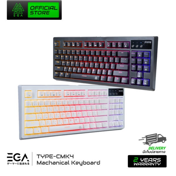 EGA คีย์บอร์ดเกมมิ่งไร้สาย TYPE CMK4 TKL - EGA ZONE