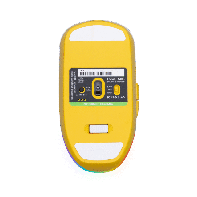 เมาส์เกมมิ่ง รุ่น TYPE M16 | Dual Mode RGB Mouse แบตอึด 250 ชม.