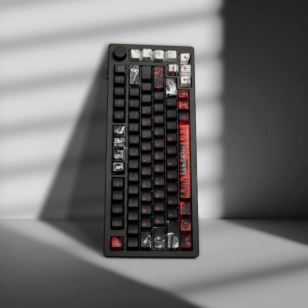 Keycap Junji Ito 2025 – Full Set 128 Keys Cherry Profile PBT ลายอนิเมะ ...
